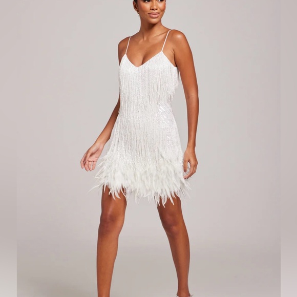NADINE MERABI | Dresses | Nadine Merabi Lottie White Dress | Poshmark
